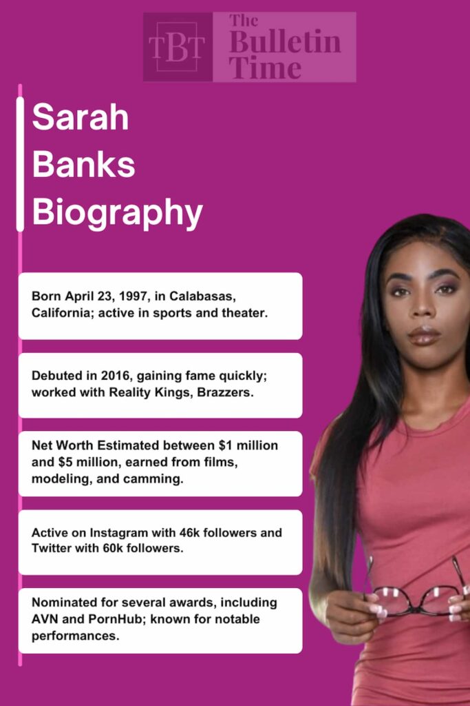 Sarah Banks Biography, Age, Personal Life, Awards, Career, Net Worth ...
